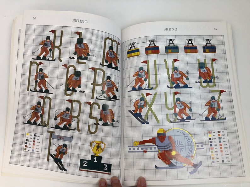 Decorative Cross Stitch Alphabets Book - Etsy