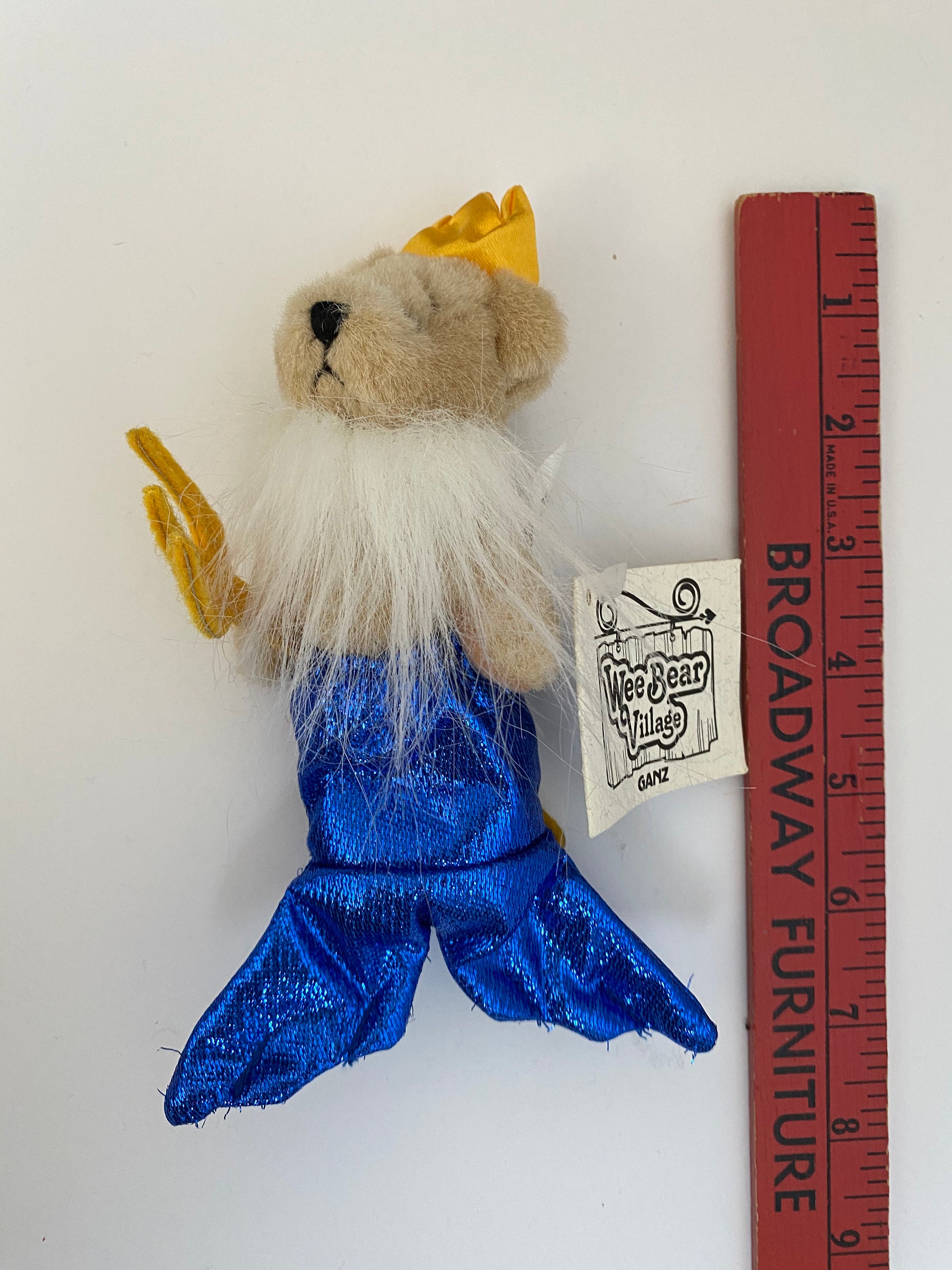 GANZ 2000 Wee Bear Village Neptune Mini Jointed Teddy Bear - Etsy