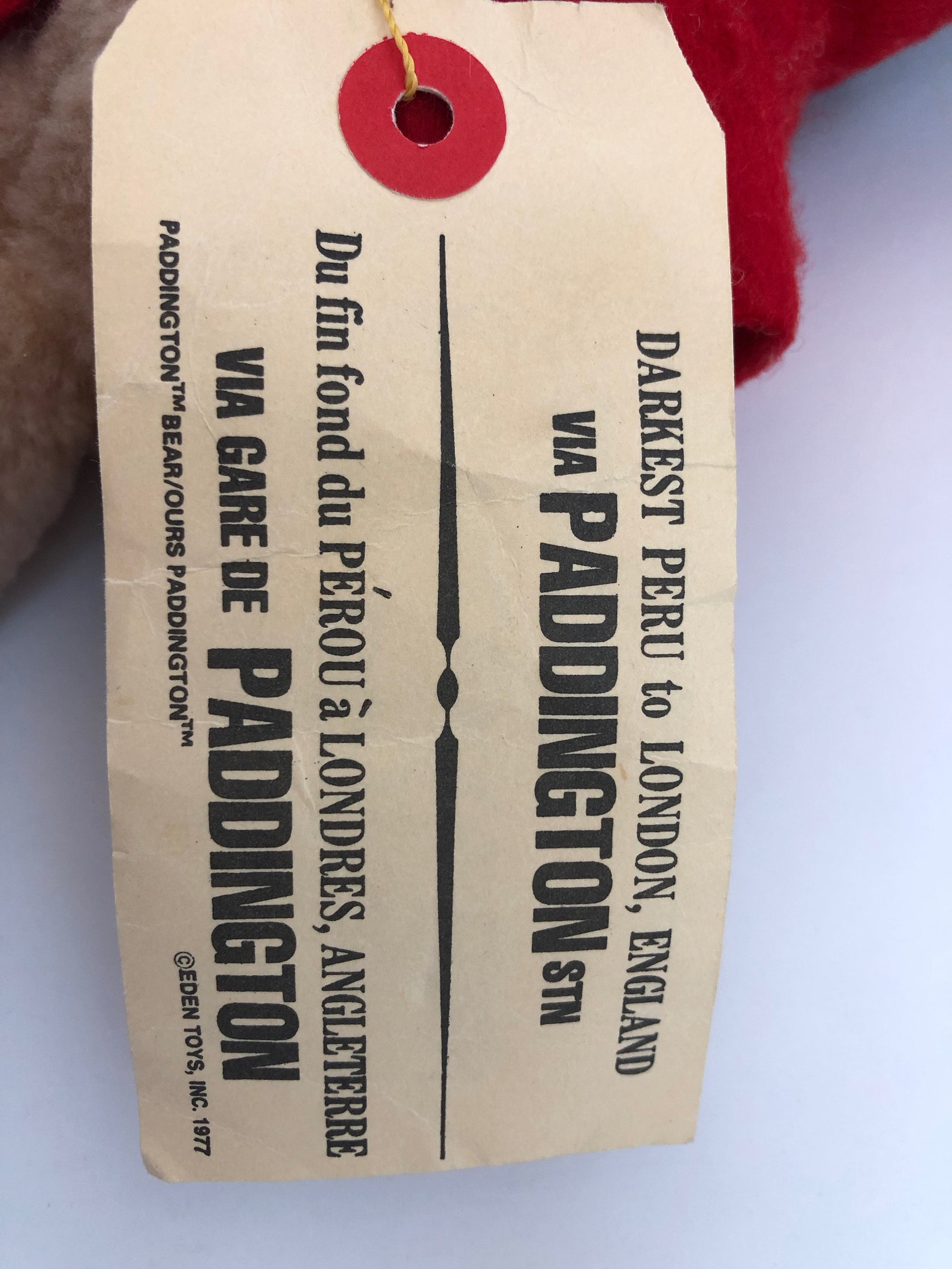 Vintage 1977 Paddington Bear by Eden Toys - Etsy