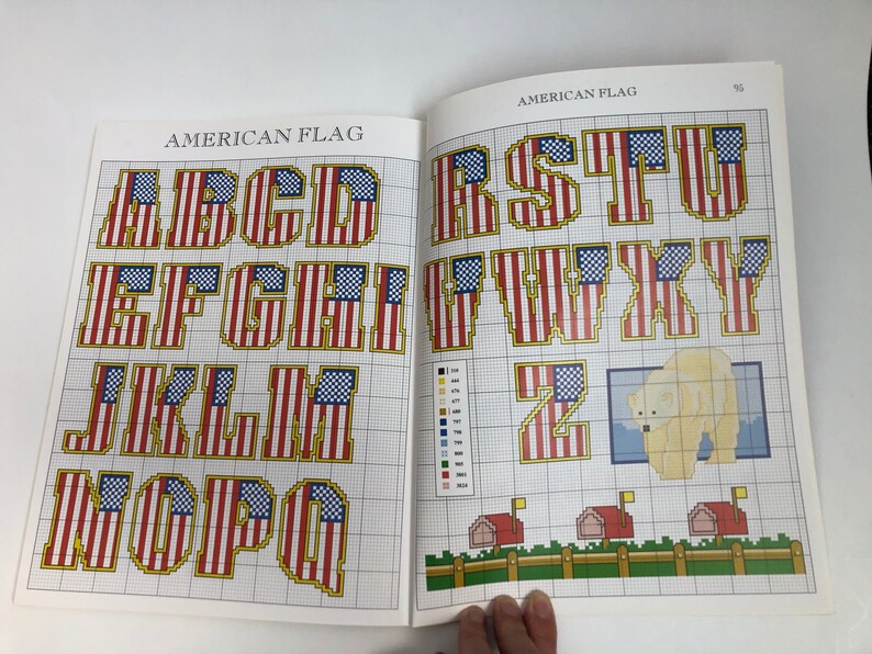 Decorative Cross Stitch Alphabets Book - Etsy