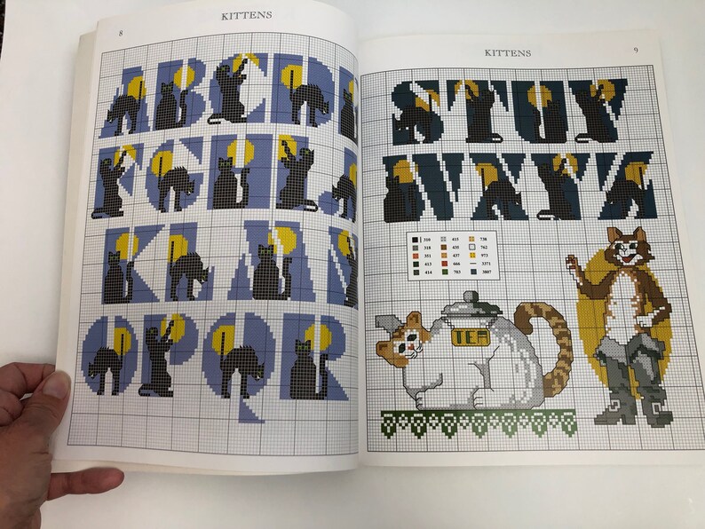 Decorative Cross Stitch Alphabets Book - Etsy