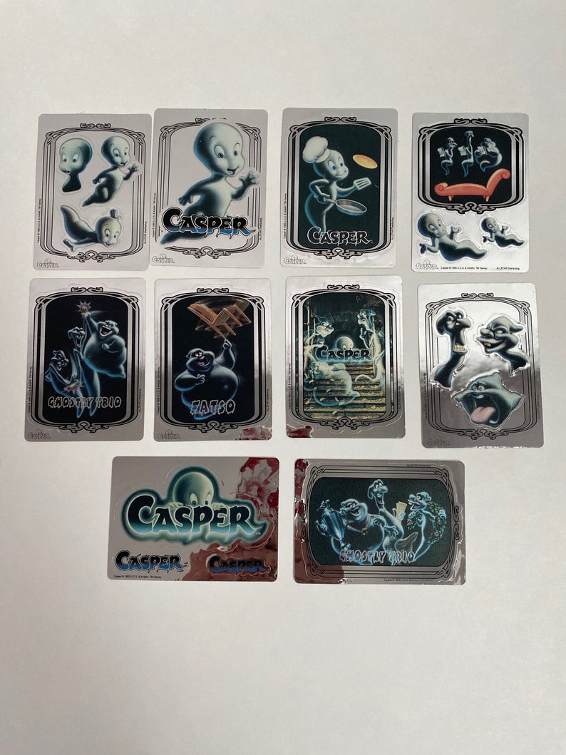 1995 Casper the Ghost Vending Stickers - Etsy