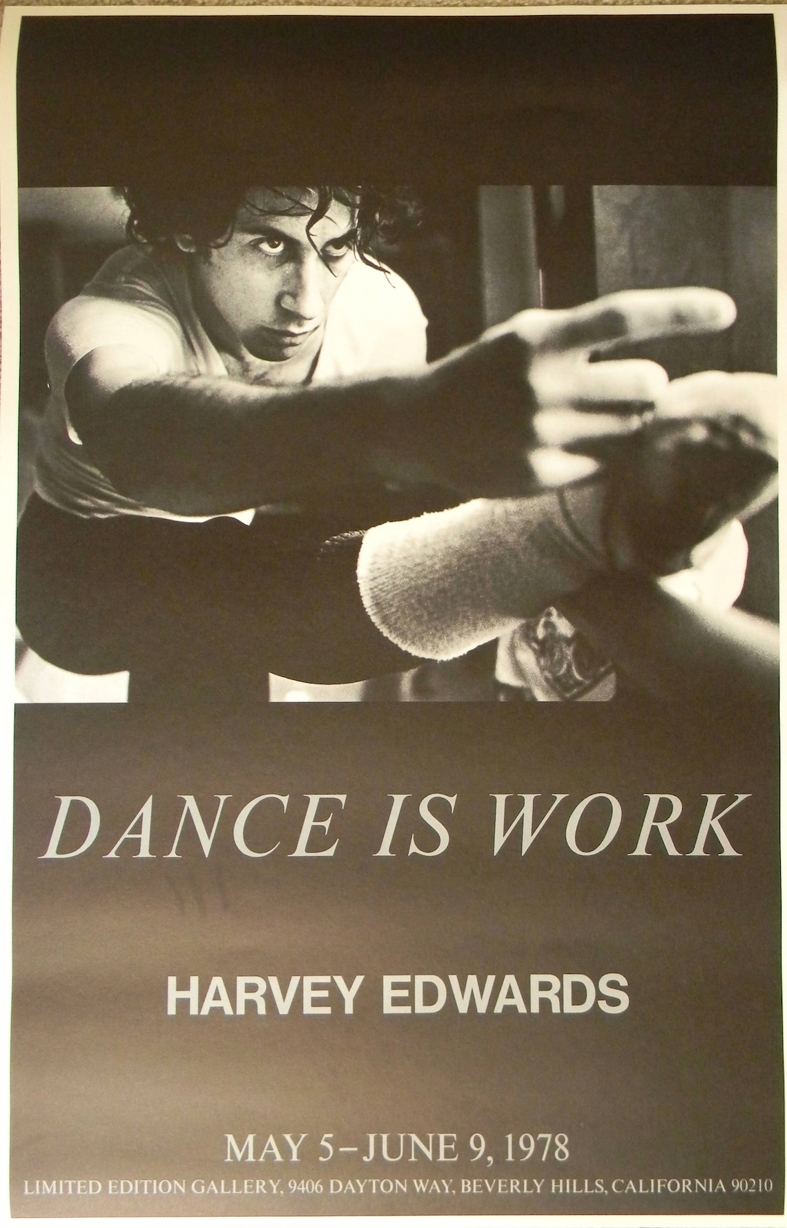 Harvey Edwards Vintage "dance is Work" Ballet Litho Poster on Heavy ...