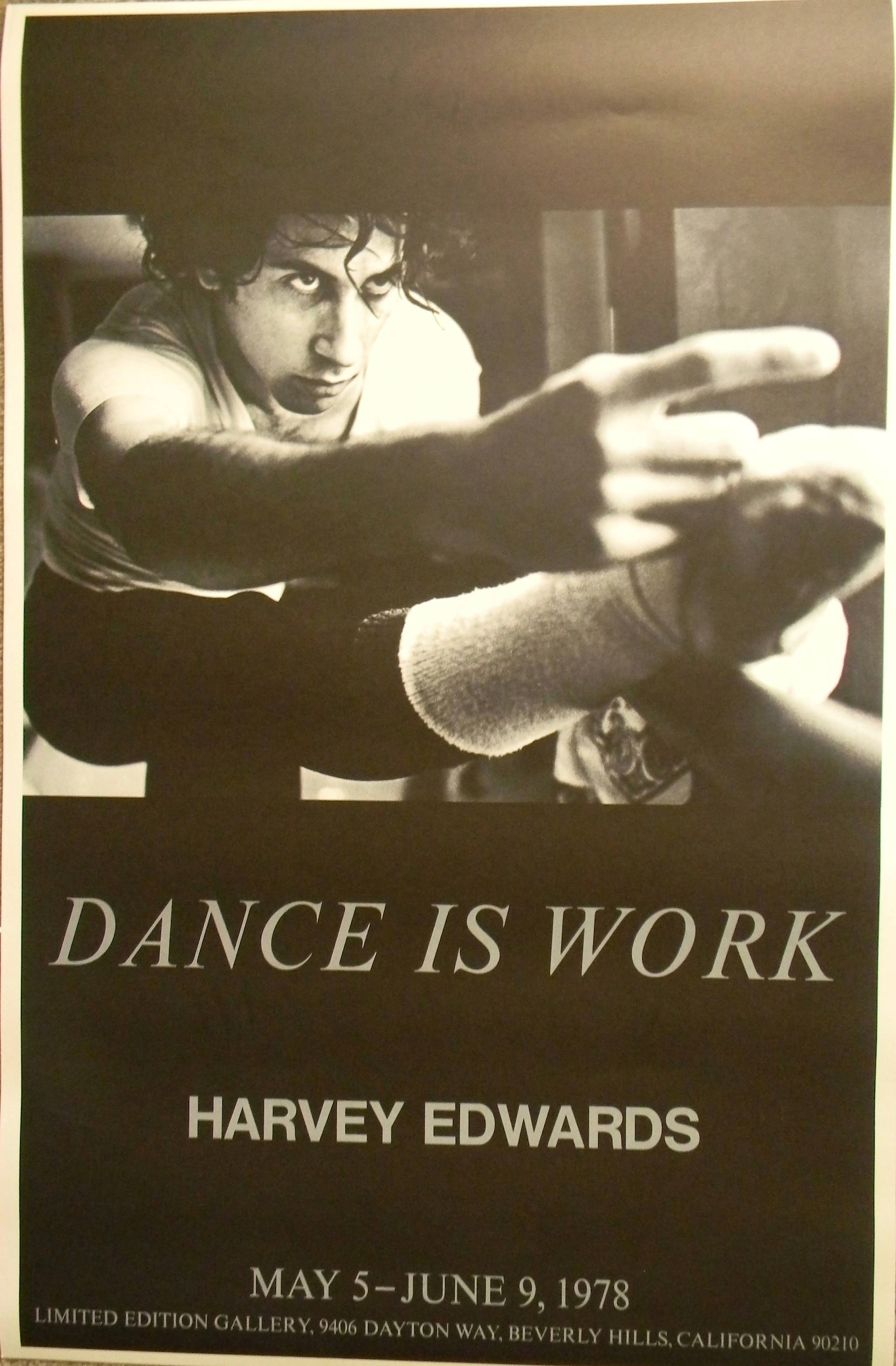 Harvey Edwards Vintage "dance is Work" Ballet Litho Poster on Heavy ...