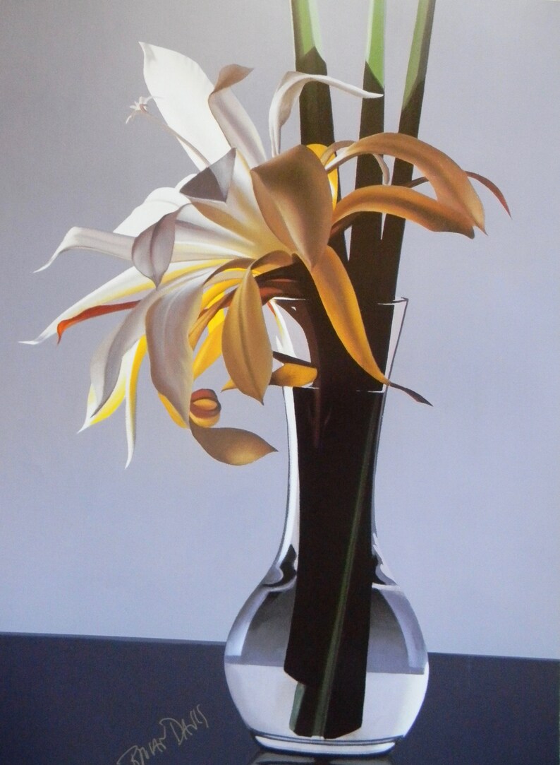 Brian Davis epiphyllum Flower Signed by Artist - Etsy