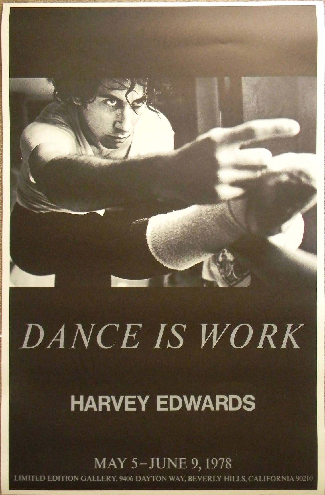 Harvey Edwards Vintage "dance is Work" Ballet Litho Poster on Heavy ...