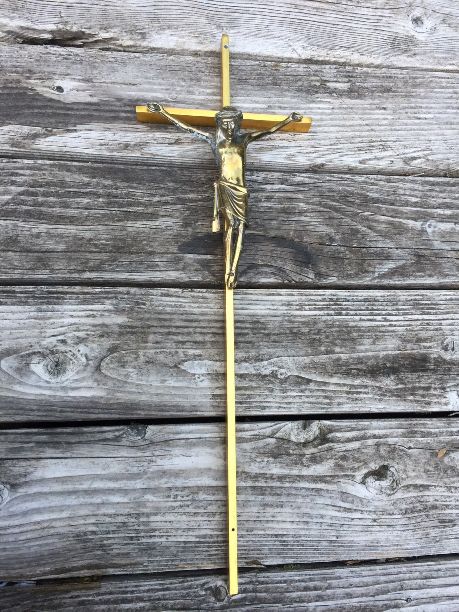 Metal Jesus on the Cross Wall Hanging - Etsy