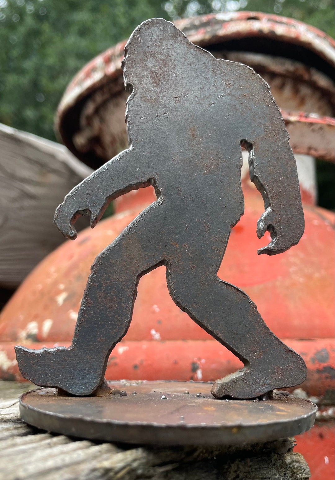 Steel Bigfoot Sasquatch Mini Cut Out on Stand Made in the USA. - Etsy