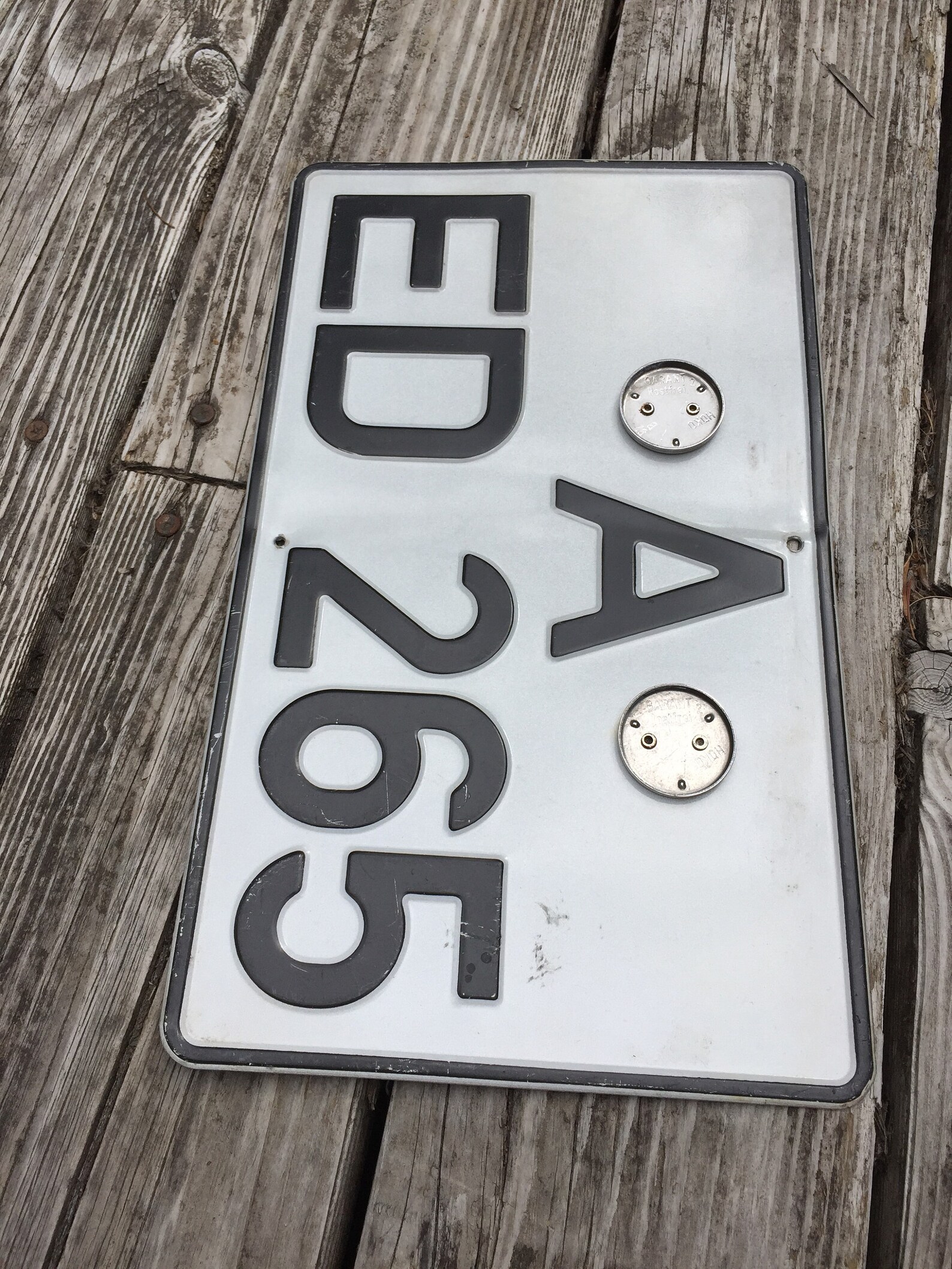 Vintage Large European License Plate - Etsy