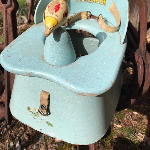 Wood Potty Chair With Tray - Etsy