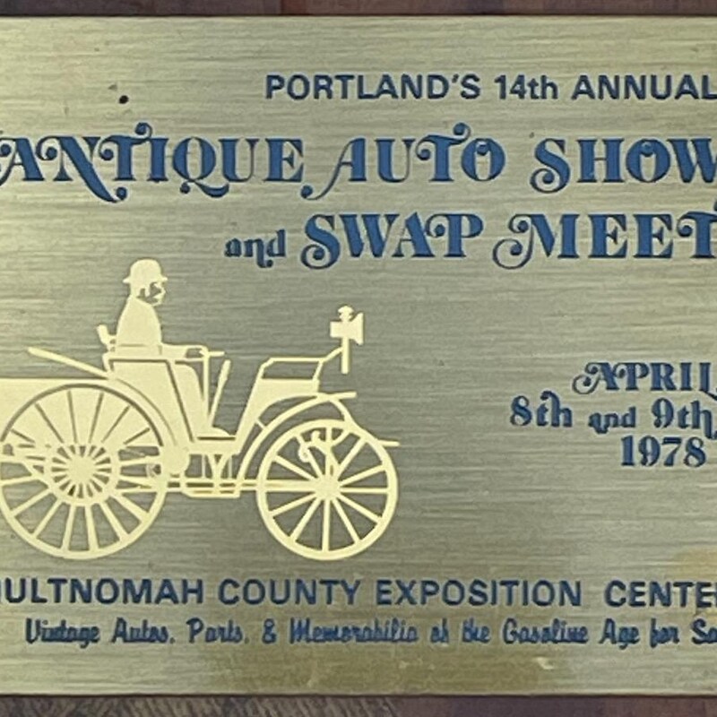 Car Show Dash Plaque - Etsy