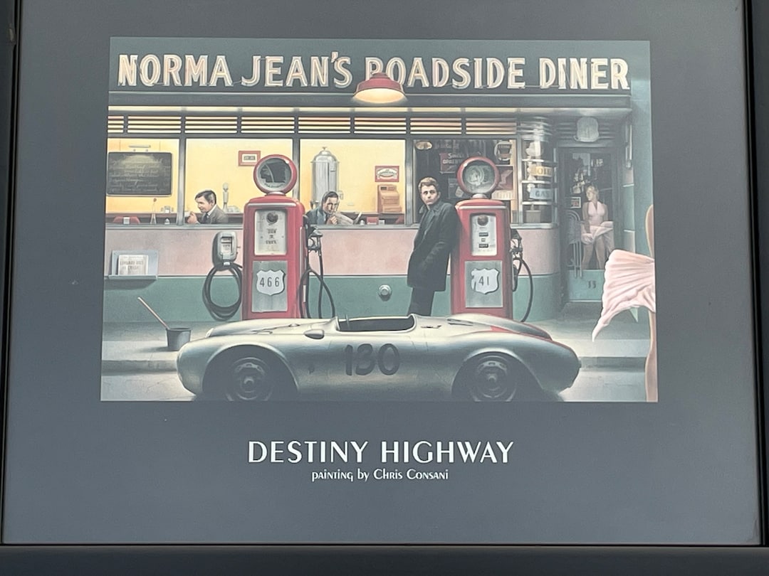 Destiny Highway James Dean’s Roadside Diner Art Print by Chris Consani ...