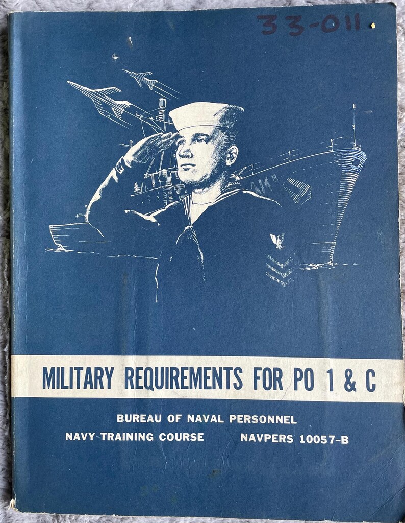 1966 Revised Edition US Navy Military Requirements for PO 1 & C. - Etsy