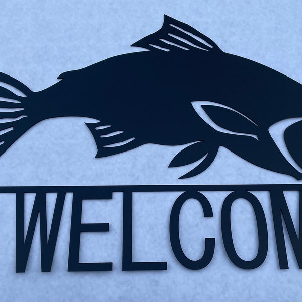 Rusted Steel Laser Cut Welcome Sign - Etsy