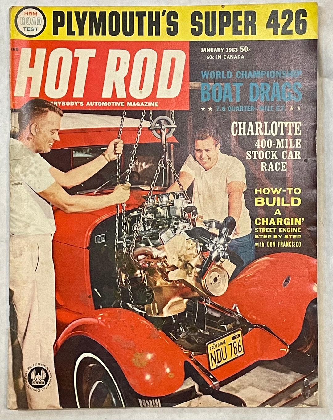 Hot Rod Magazine January 1963 - Etsy