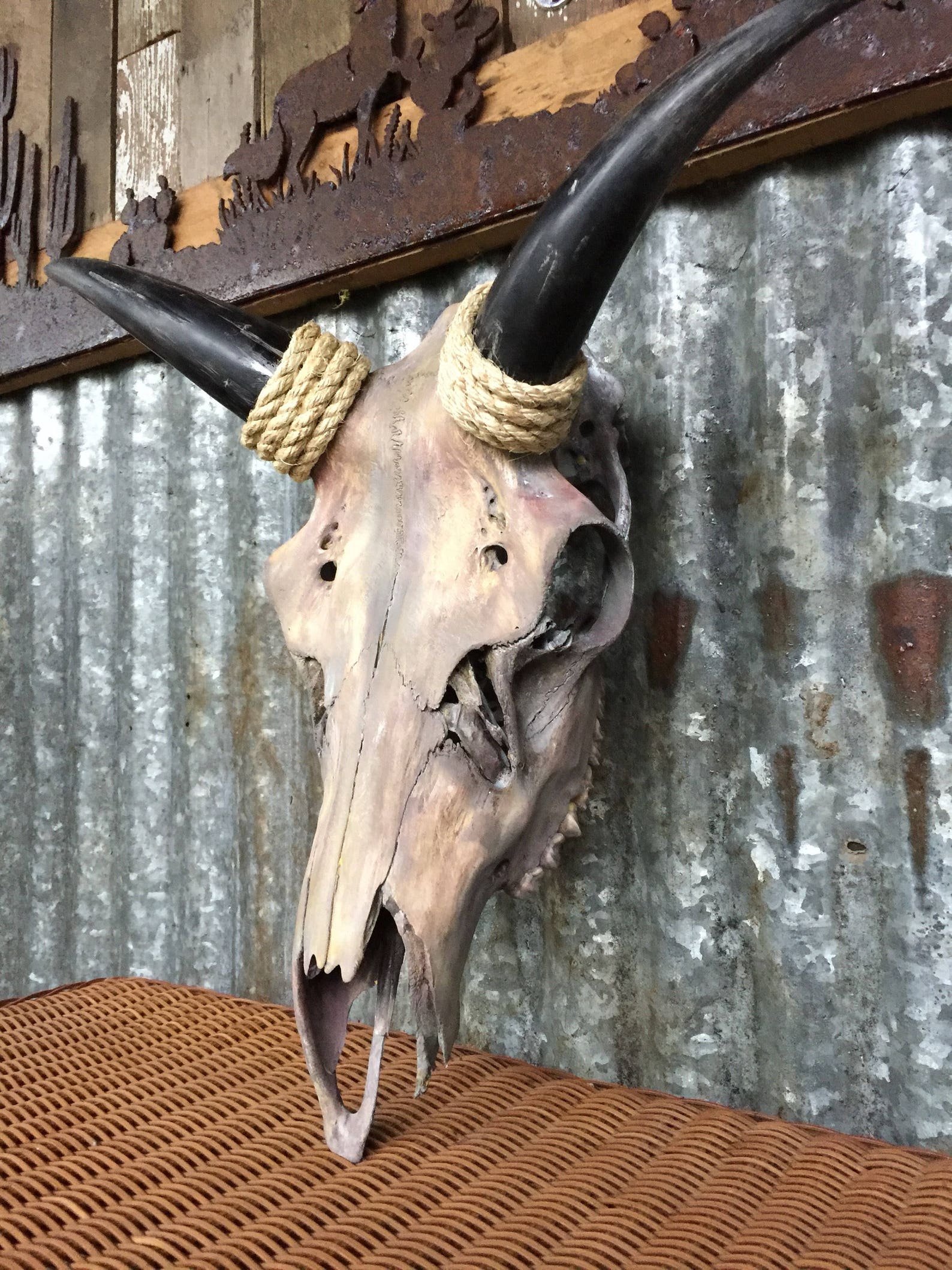 1 of a Kind Big Custom Made Skull and Horns - Etsy
