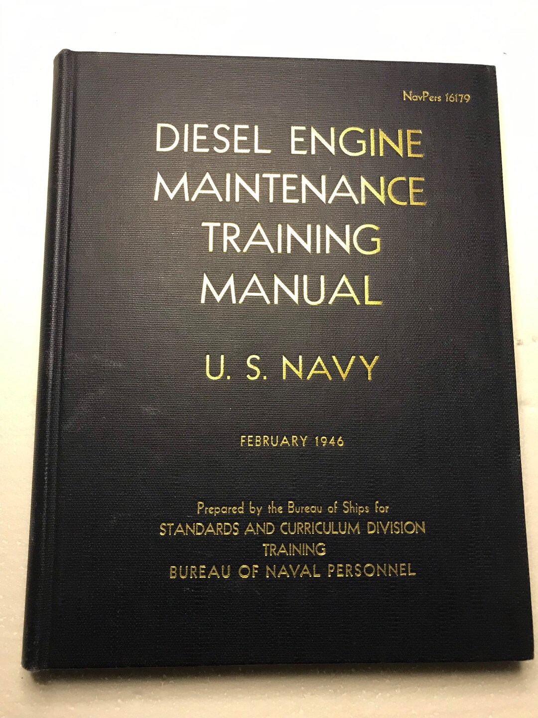 February 1946 Hardback Book Diesel Engine Maintenance Training Manual U ...