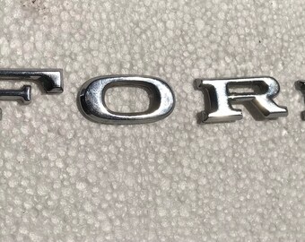 Chrome Ford Letters | Etsy