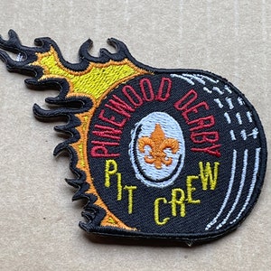 Pinewood Derby Pit Crew Patch. - Etsy