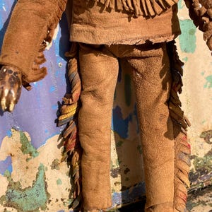 Vintage Iroquois Chief Dekanawida Doll: Native American Leather Outfit ...
