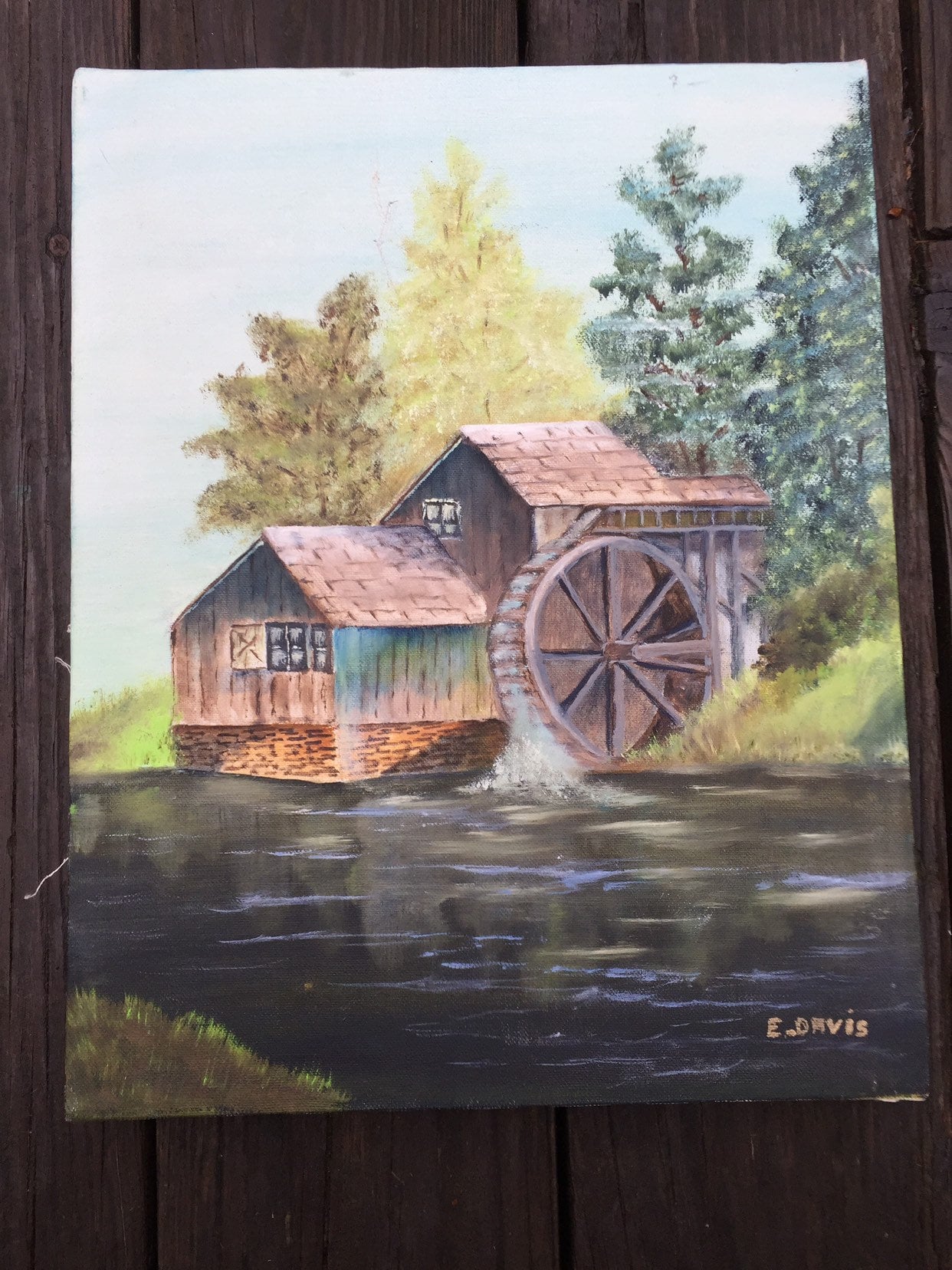 Old Water Mill Paintings