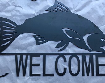 Laser Cut Metal Salmon - Etsy