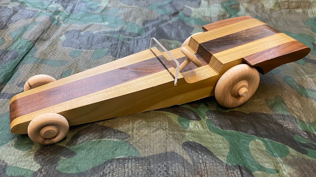 Hand Made Wood Dragster Car Toy. - Etsy