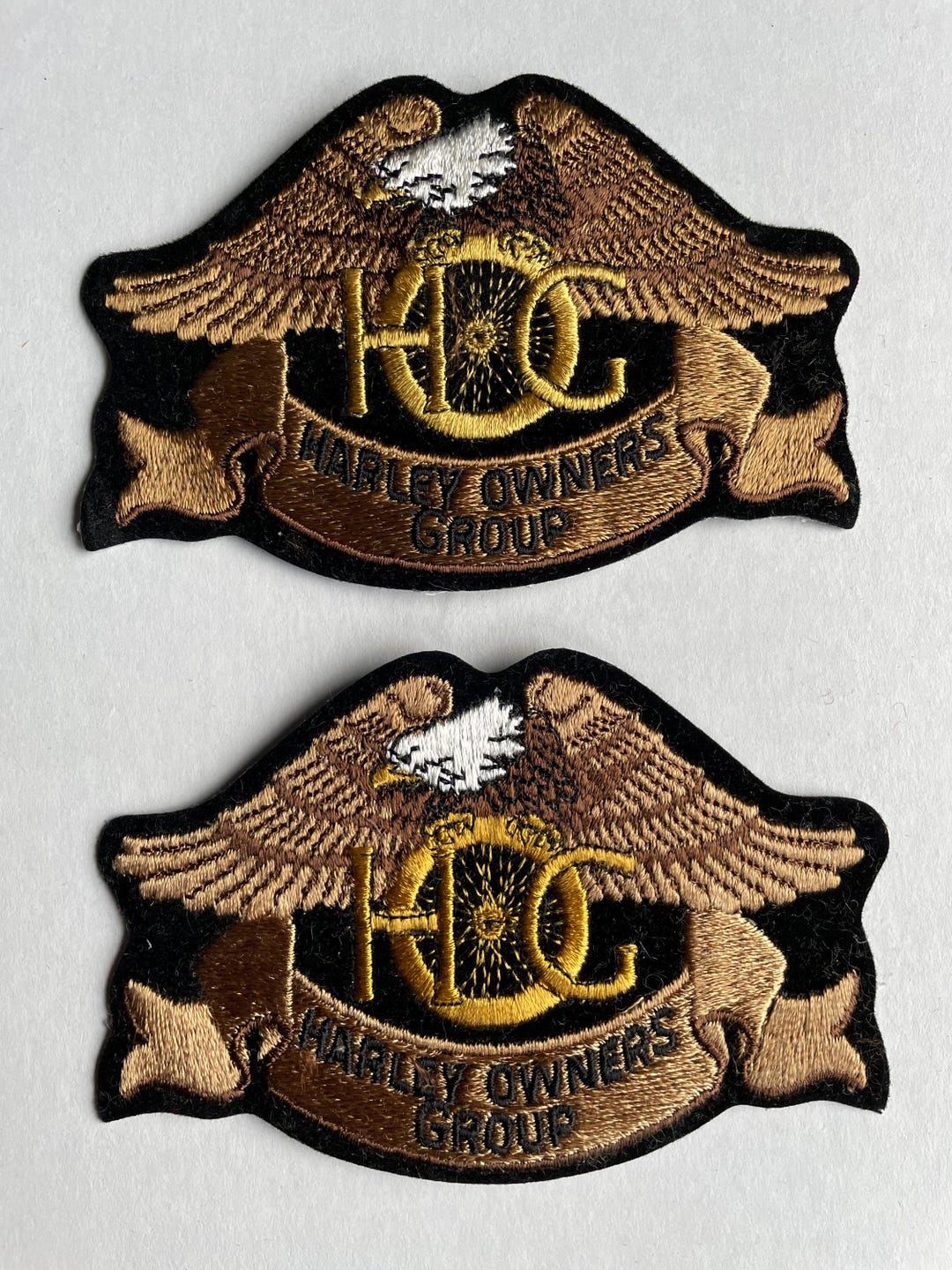 Vintage NOS HOG Harley Owners Group Motorcycle Jacket Rocker Patch. - Etsy