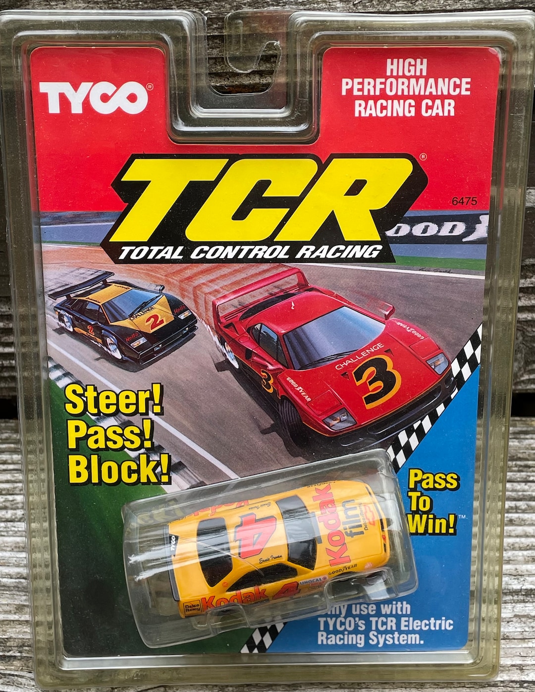 1992 Tyco TCR Slotless Slot Car RARE #4 Ernie Irvan GM Stock Car Carded ...