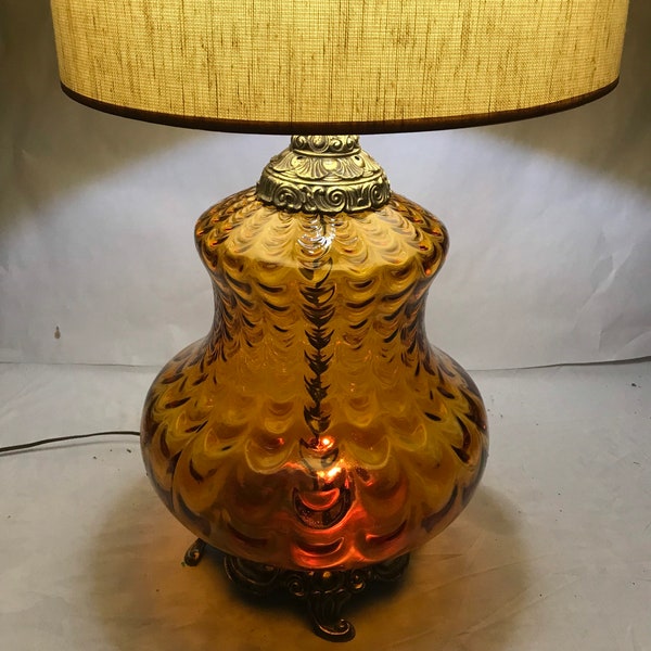 Amber Lamp - Etsy
