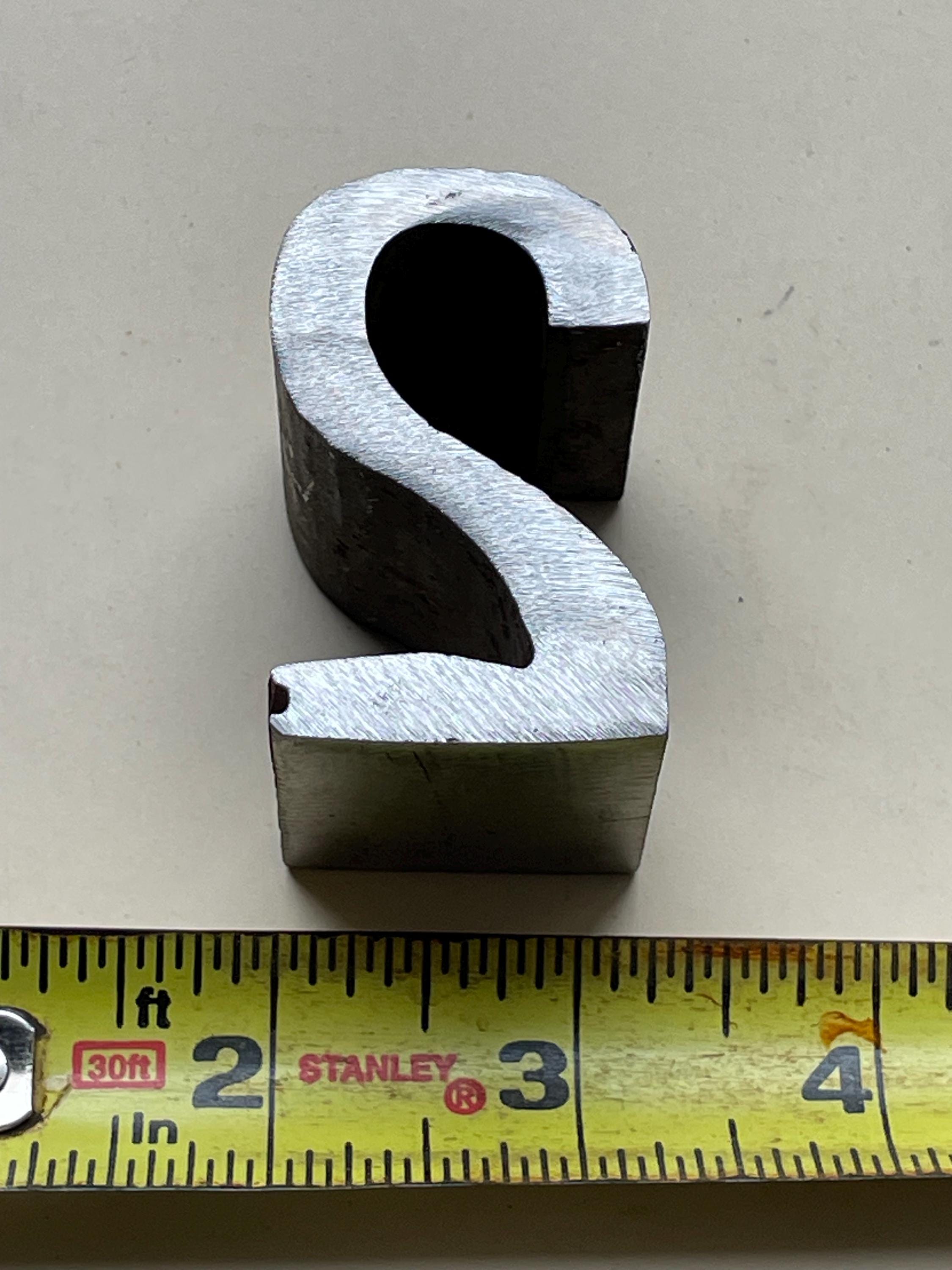 Thick Solid Metal M Letter Paperweight. 1.7/8” Tall X 1.1/2” Thick. - Etsy