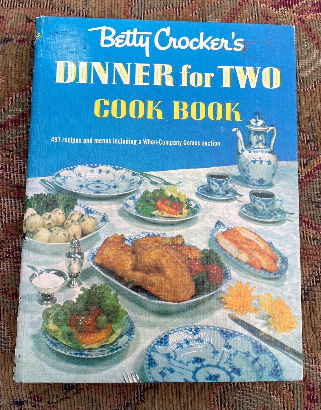 1958 Original MCM Betty Crocker's Dinner for Two Cookbook Spiral Bound ...