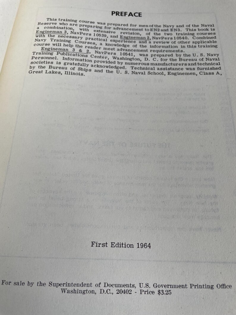 1964 Edition US Navy Engineman 3 & 2 Training Courses. - Etsy