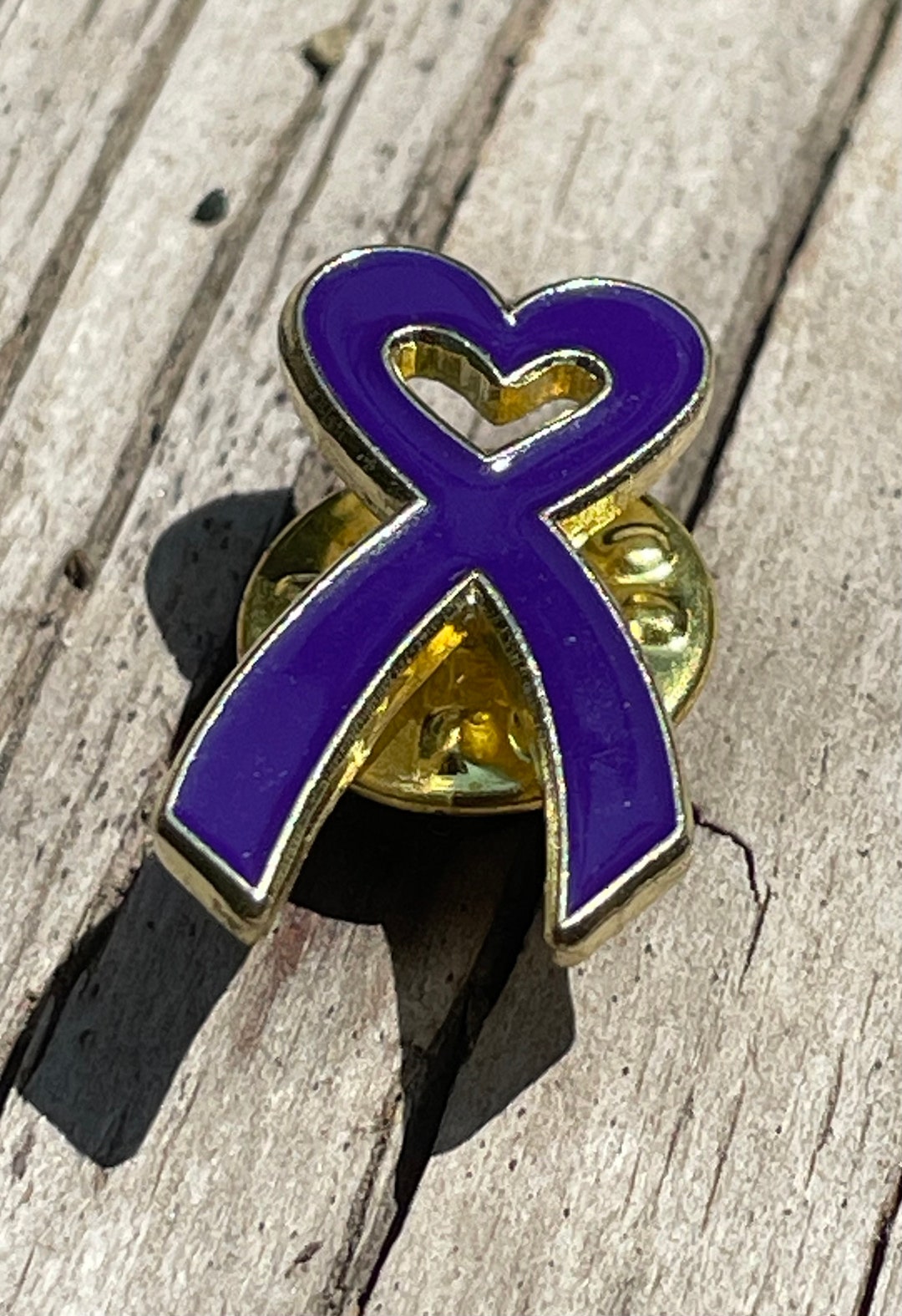 Purple Heart Ribbon Pin. - Etsy