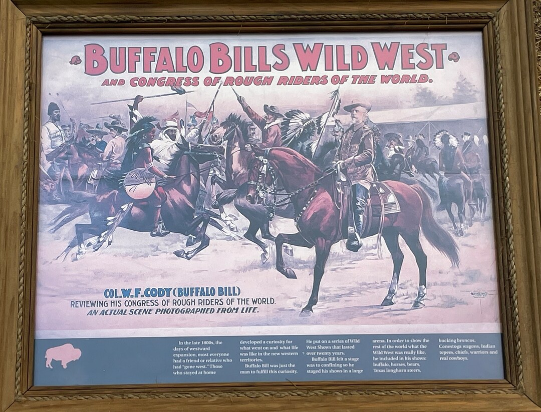 Buffalo Bills Wild West Poster Framed Under Glass. - Etsy
