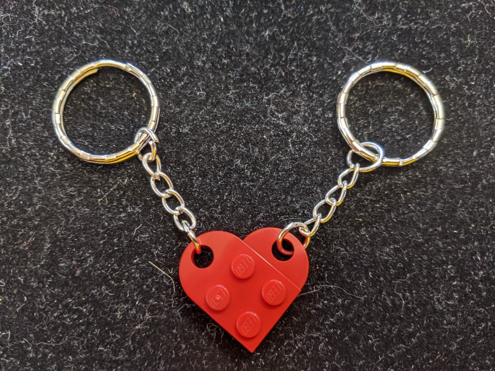 BrickCrafts Basic Heart Keychain Set Set of 2 All 16 | Etsy