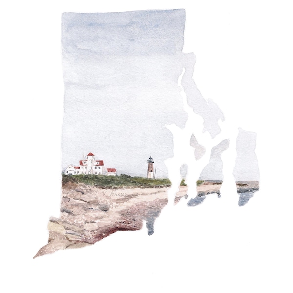 Rhode Island Print - Etsy
