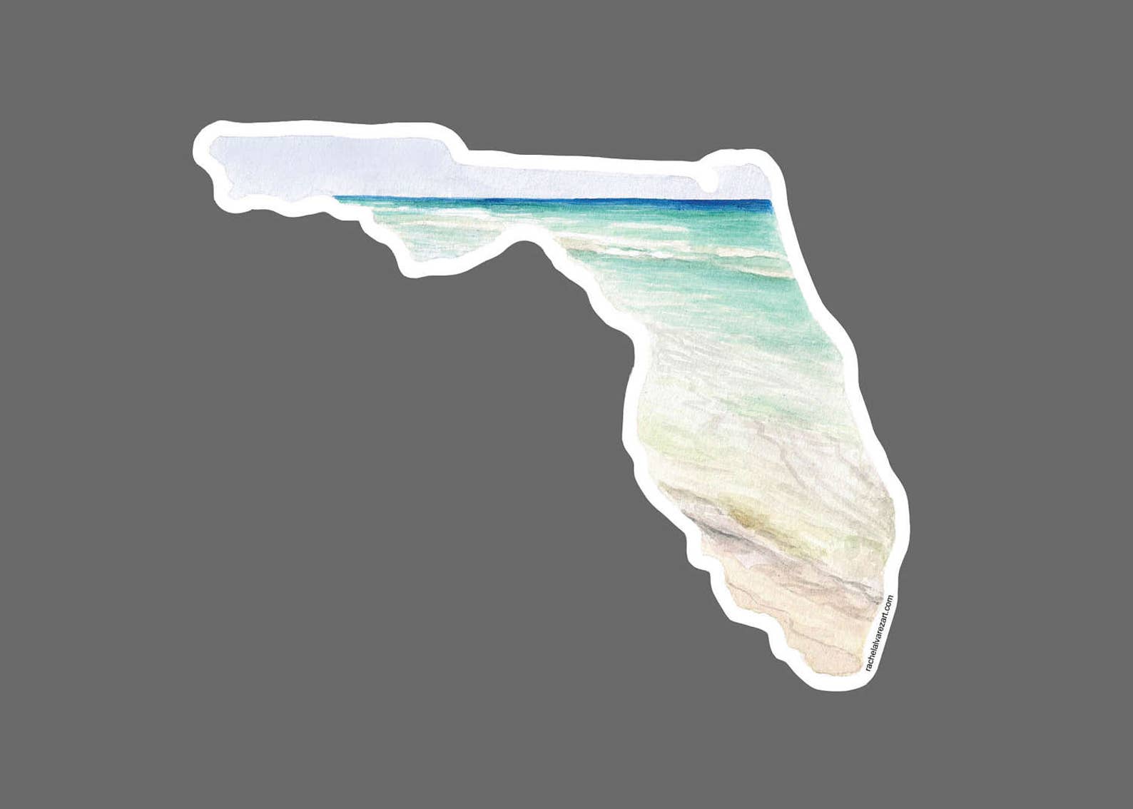 Florida Vinyl Sticker Florida State Decal Pensacola Beach - Etsy