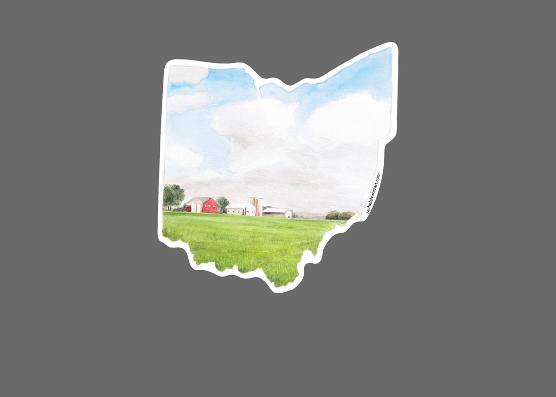 Ohio State Adventure Sticker Set All 50 States Cool Iphone | Etsy