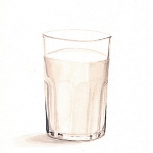 Glass of Milk, Food PRINT, Kitchen Decor, Dining Room Art, Playroom Art ...