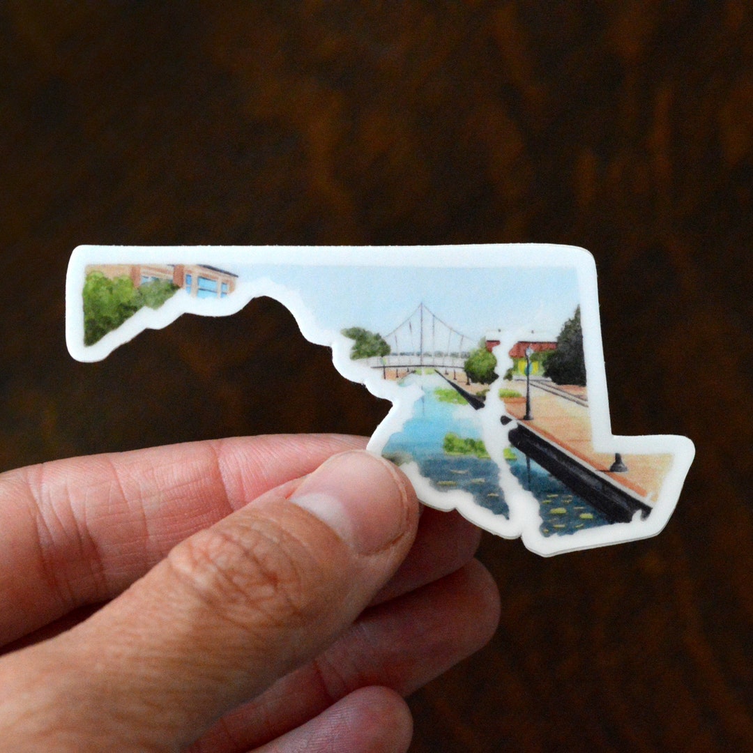 Frederick Maryland State Vinyl Decal Sticker - All 50 States - Maryland ...