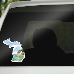 Michigan Vinyl Sticker - Michigan State Decal - Michigan Car Decal ...