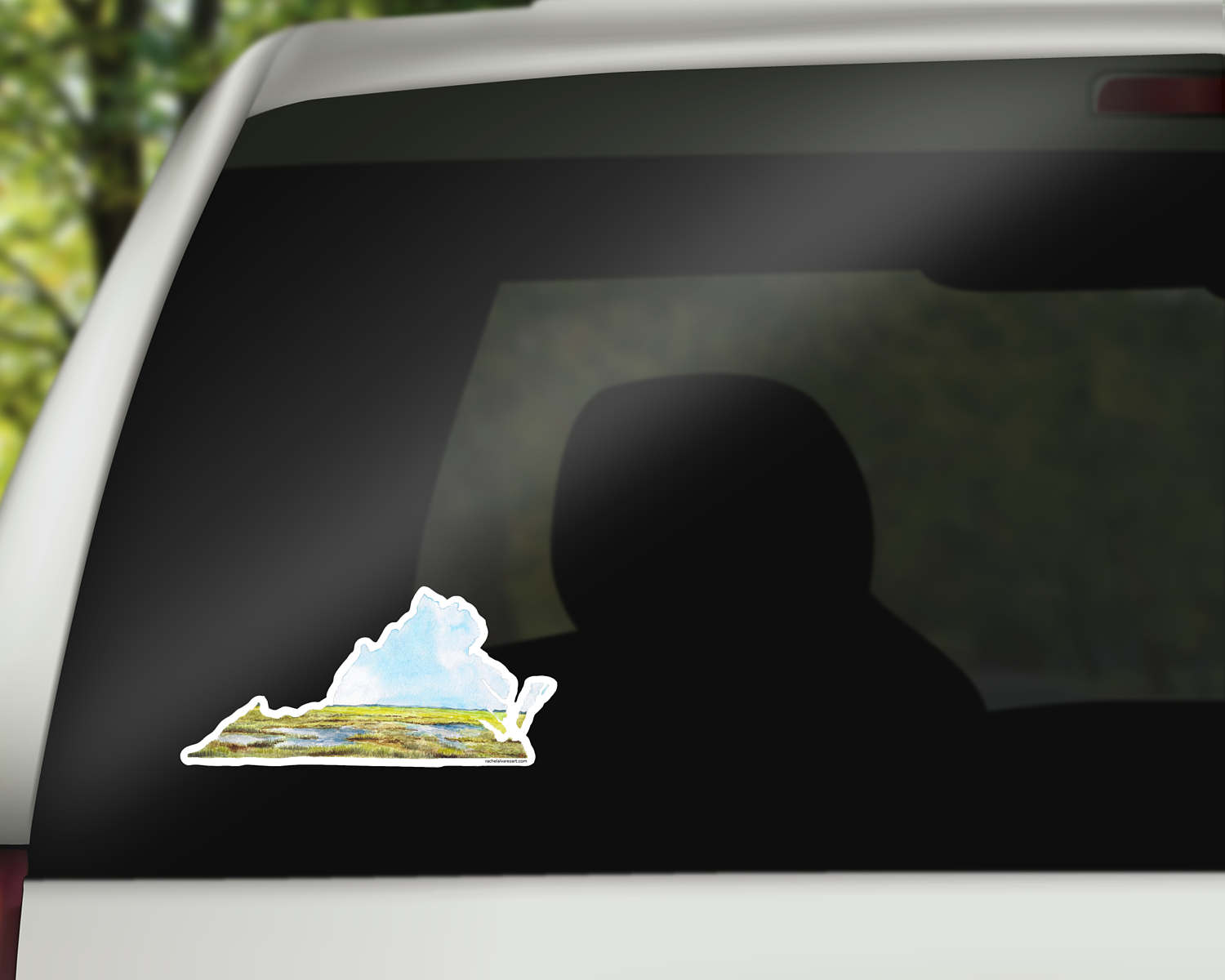 Virginia Vinyl Sticker Virginia State Decal Chincoteague | Etsy