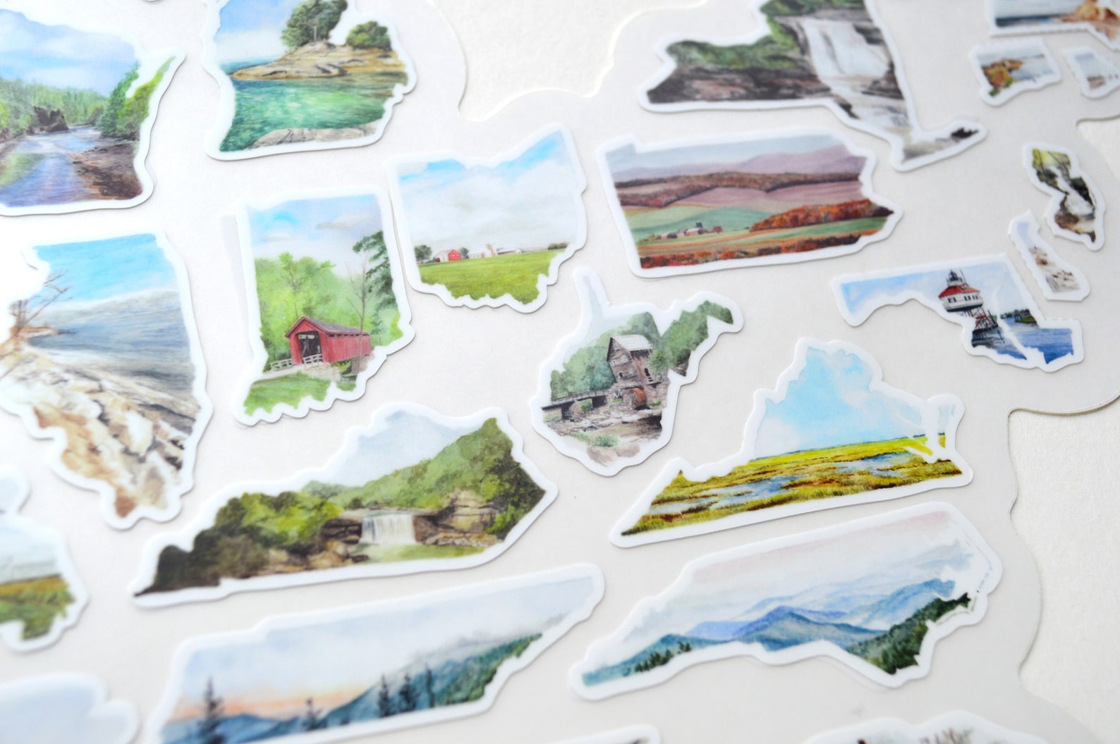 US Travel Rv Decal Map - Rv Sticker - Camper Decor - Road Trip Map ...