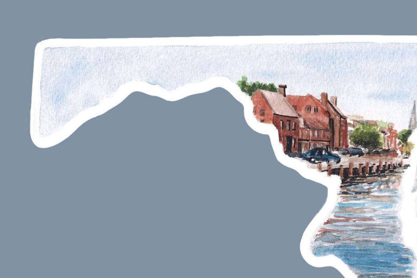 Annapolis Maryland Maryland State Decal Maryland Sticker - Etsy