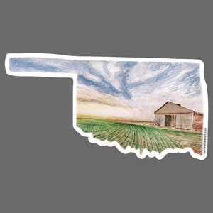 Oklahoma State Vinyl Adventure Sticker Set - All 50 States - Suitcase ...