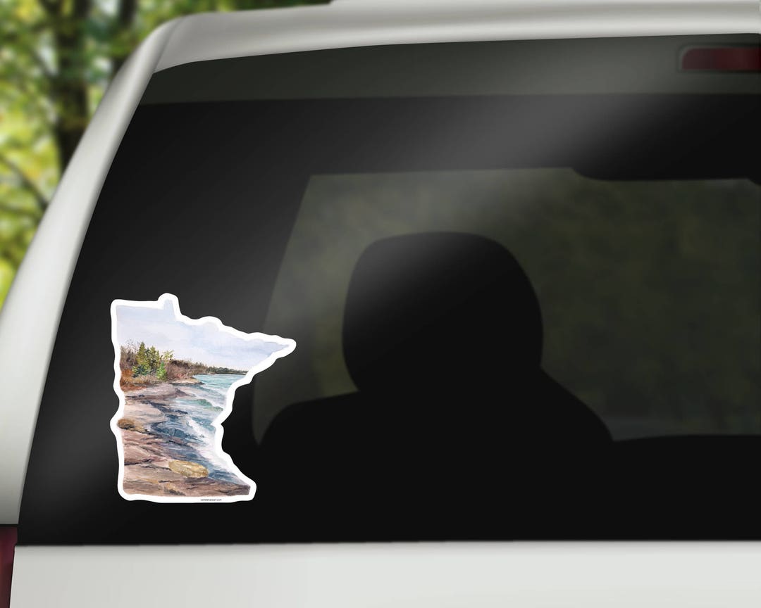 Minnesota Vinyl Sticker - Minnesota State Decal - MN Sticker - MN Decal ...