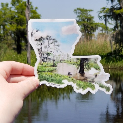 Louisiana Vinyl Sticker Louisiana State Decal New Orleans - Etsy