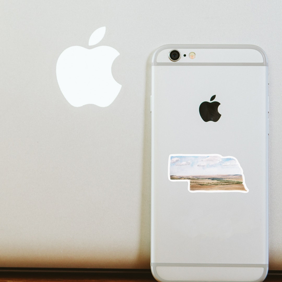 Nebraska State Vinyl Laptop Decal Sticker - All 50 Watercolor States ...