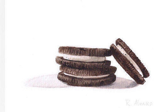 Cookie Art Print Kitchen Wall Art Dining Room Art Playroom | Etsy